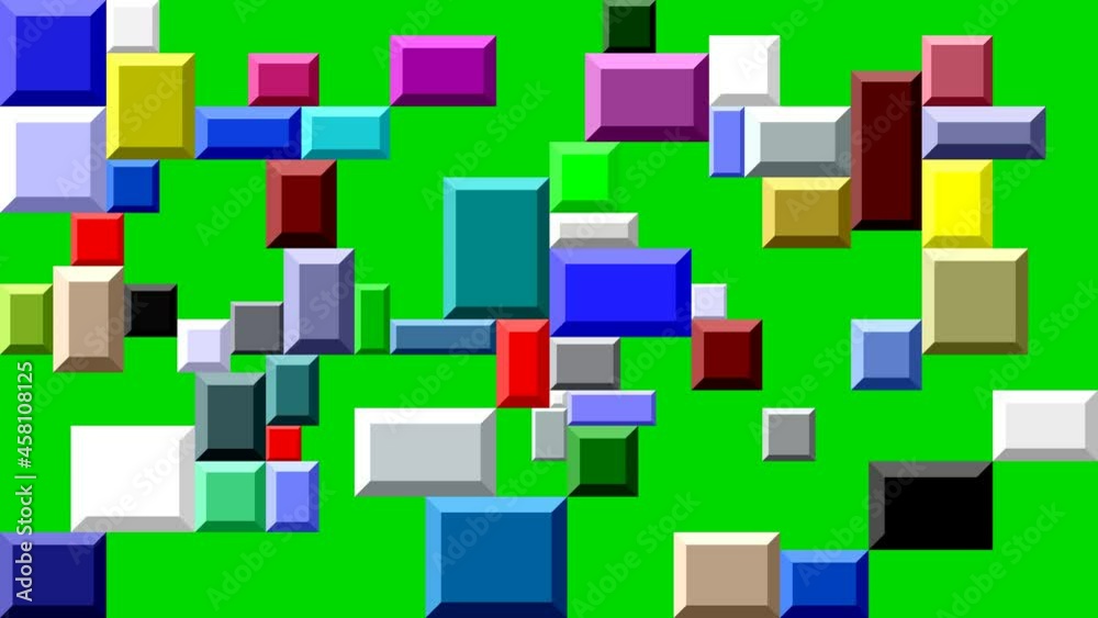 Abstract Video Background. Animated colored blocks fills the frame.PNG ...