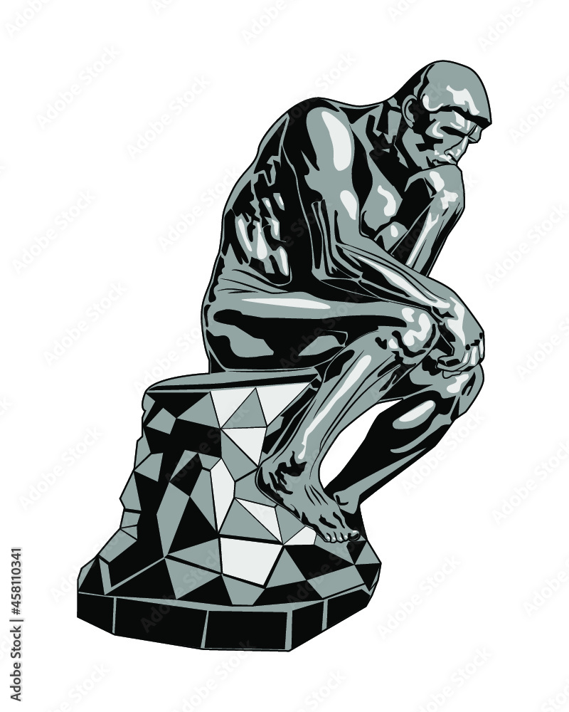 The Thinker Statue Clipart