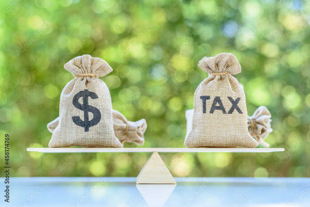 Income tax collection, strategy for paying tax, financial concept : Tax ...