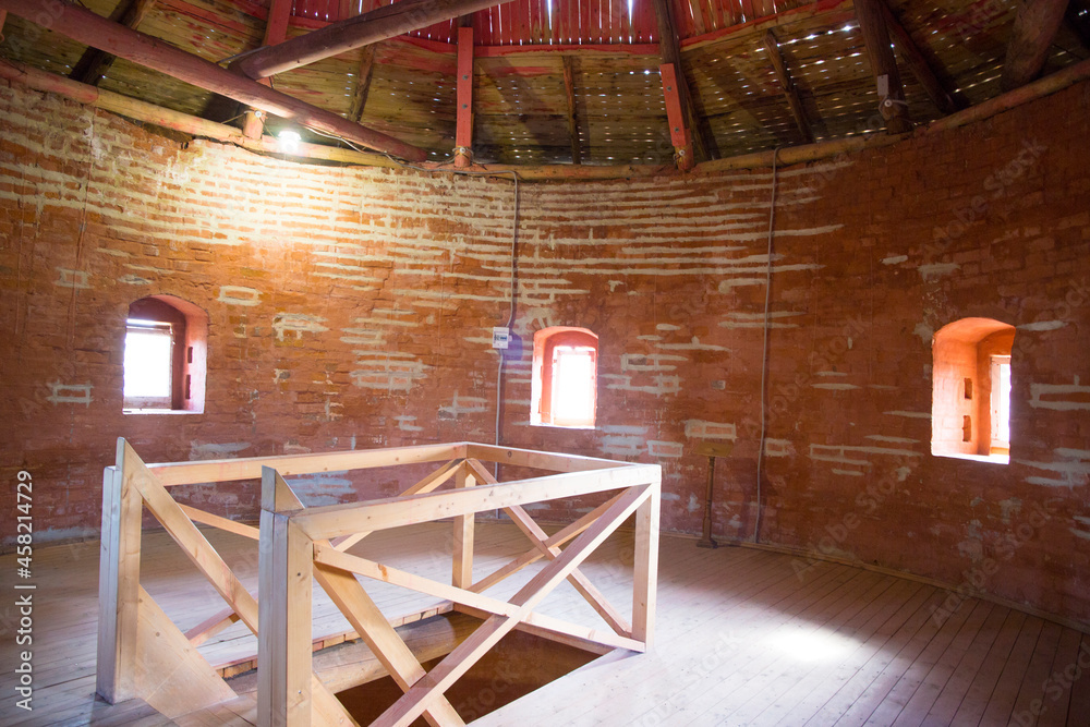 inside of the Watchtower of the Zaraisk Kremlin Stock Photo | Adobe Stock