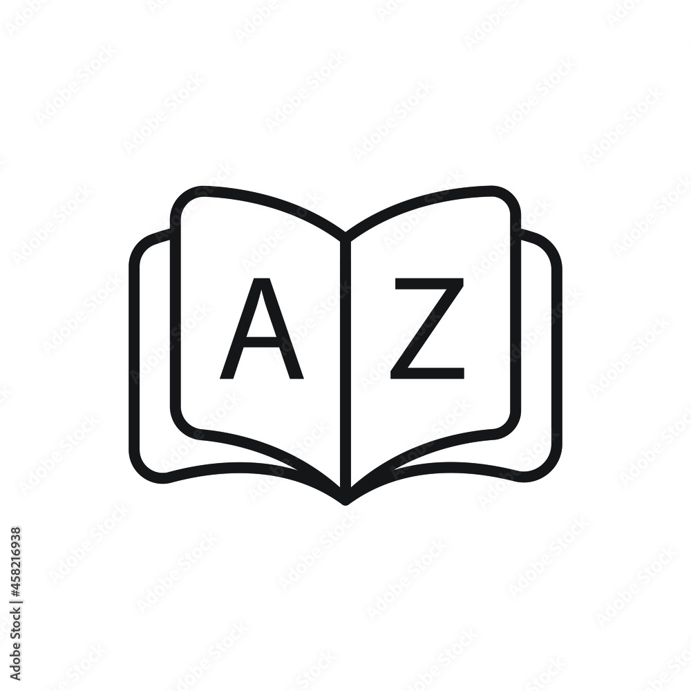 Vocabulary book icon design vector illustration vector de Stock | Adobe ...