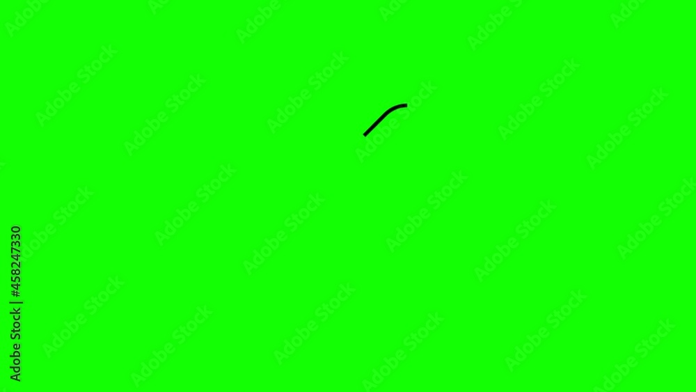 Vidéo Stock Sausage line icon animation on the green screen background ...