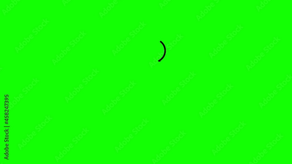 Speaker line icon animation on the green screen background. 4K video ...