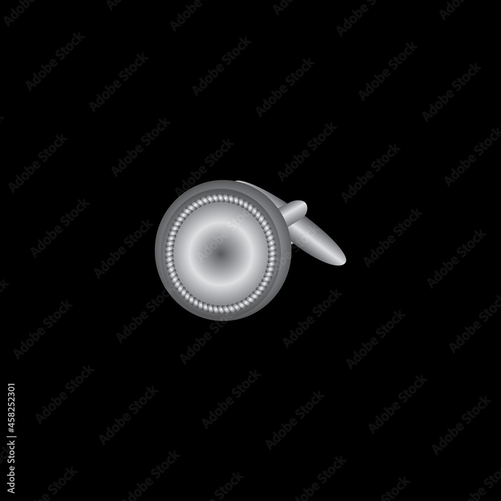 Brooch pin icon vector, simple and modern. With a circular strap ...