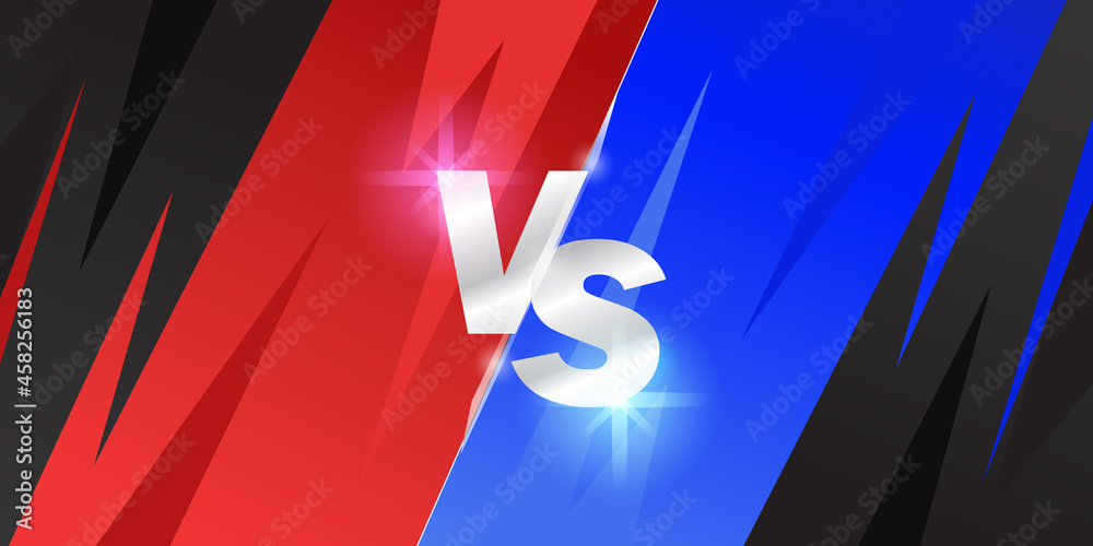 red team and blue team versus. compare banner for sport, esport ...