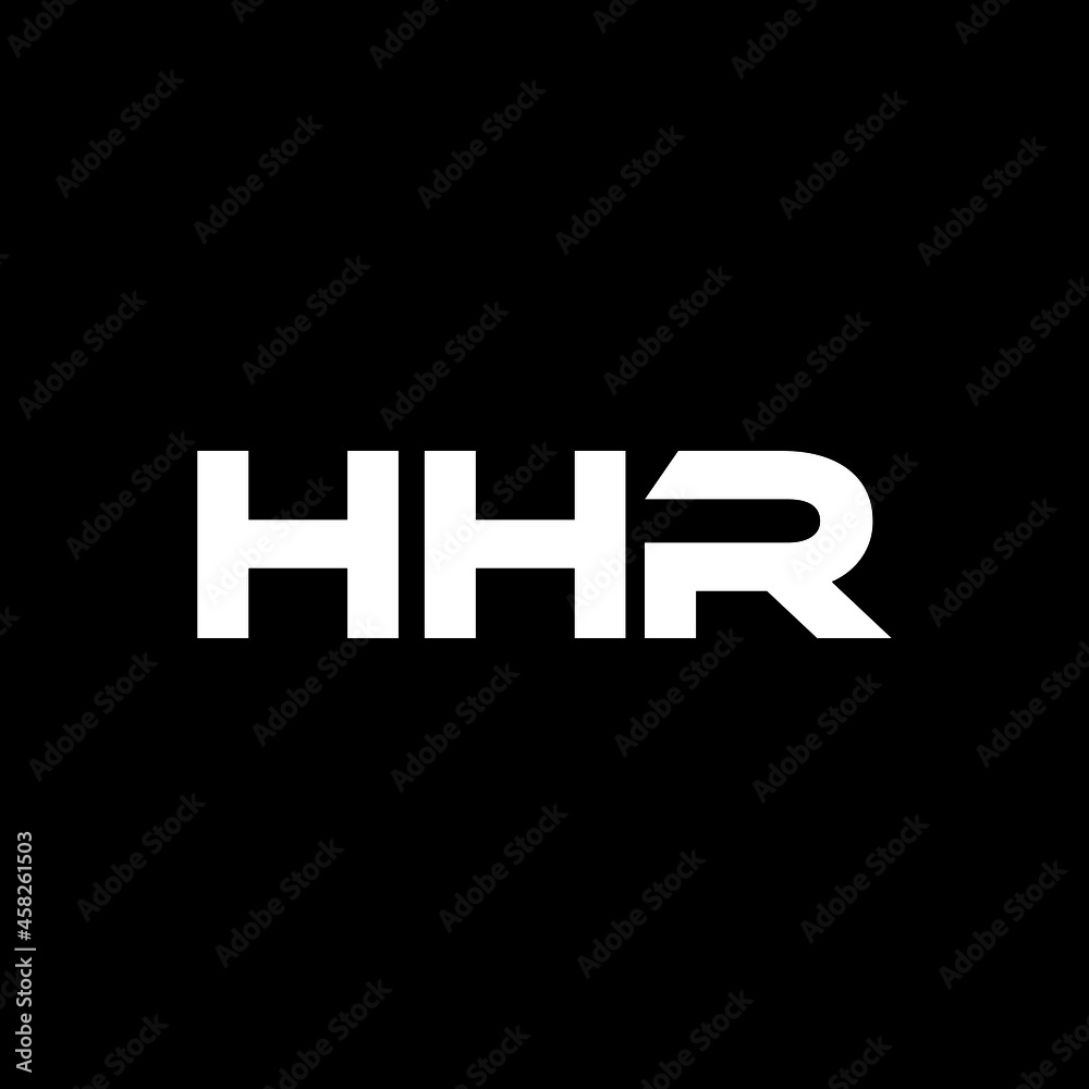 HHR letter logo design with white background in illustrator, vector ...