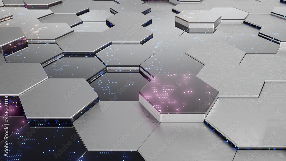 3d abstract technology background. Abstract concept data center ...