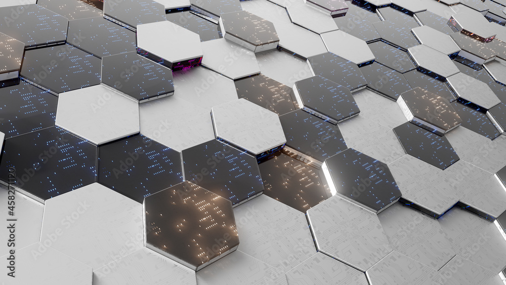 3d abstract technology background. Abstract concept data center ...