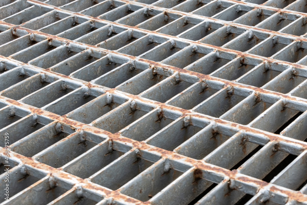 Background image of the texture of the steel cliff drain. Stock Photo ...