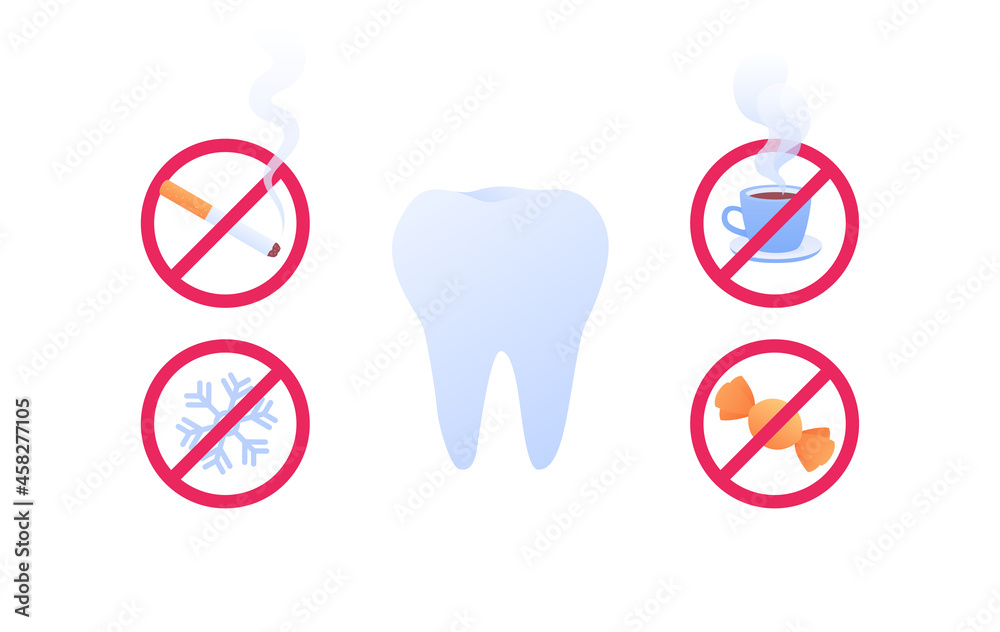 Healthy teeth infographic. Vector flat healthcare illustration. Tooth ...