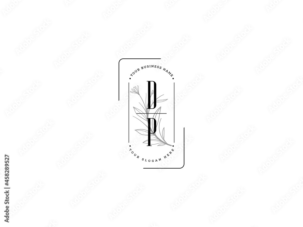 initial letter DP logo, Letter d p d p logo design vector illustration ...
