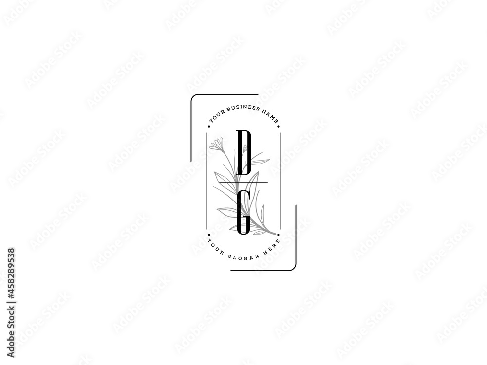 initial letter DG logo, Letter d g d g logo design vector illustration ...
