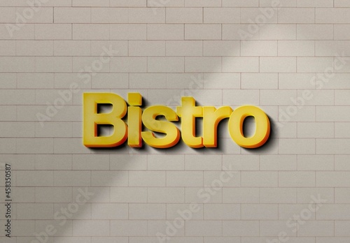 Glowing Led Wall Sign Logo Mockup Stock Template | Adobe Stock