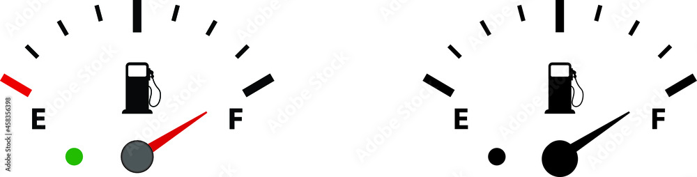 Fuel indicator Meter. Fuel gauge scales. Fuel meter. Fuel indicator ...