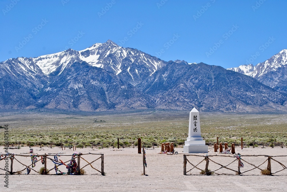 Monument at Manzanar National Historic Site cemetery monument "Soul ...