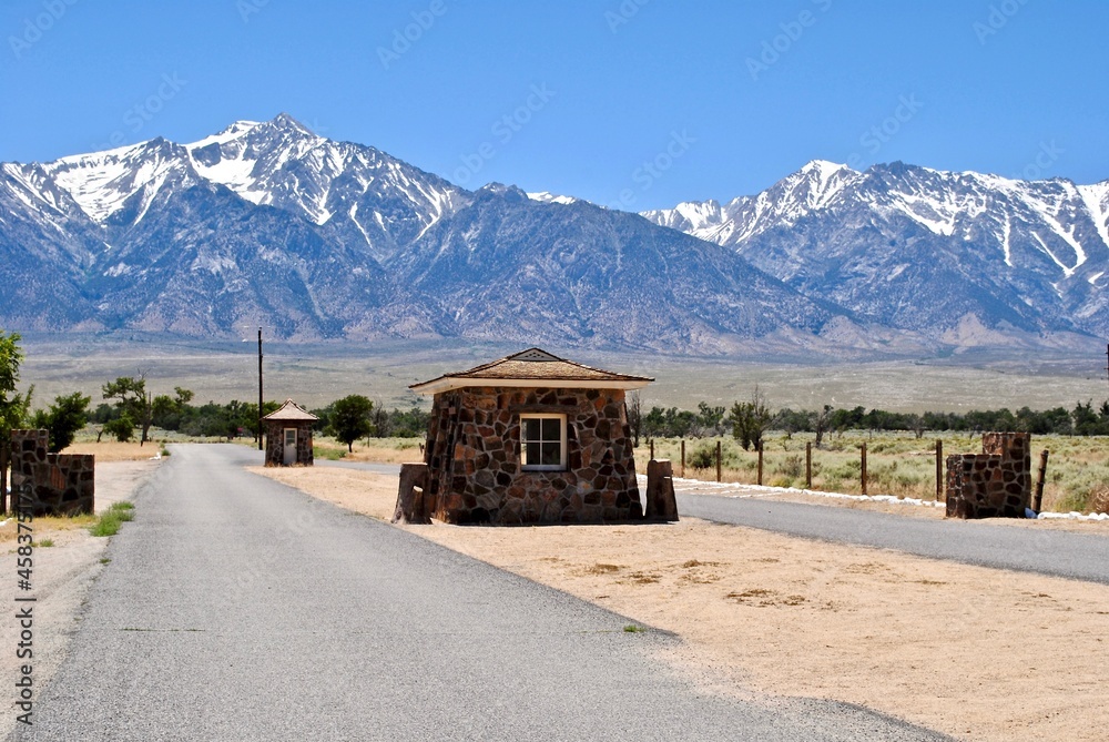 Manzanar National Historic Site, California: Gatehouse at Manazanar ...