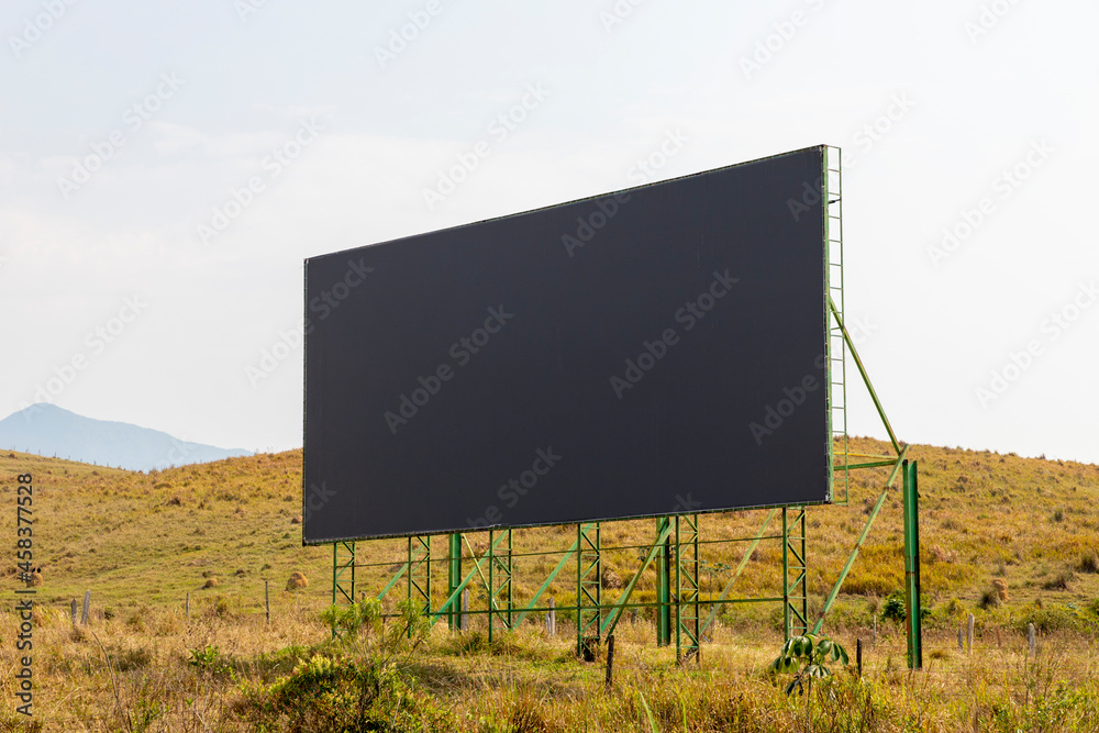 black screen for roadside advertising Stock Photo | Adobe Stock