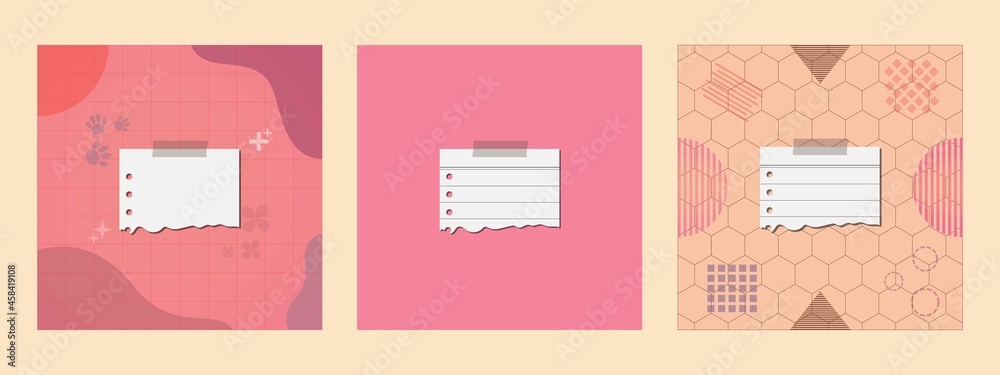 Activity note list template design. Very suitable for social media ...