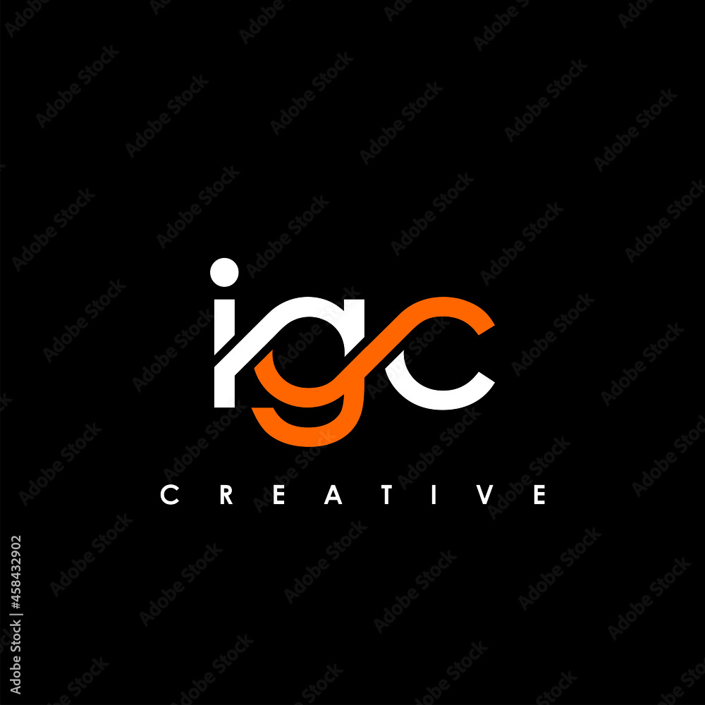 IGC Letter Initial Logo Design Template Vector Illustration Stock ...
