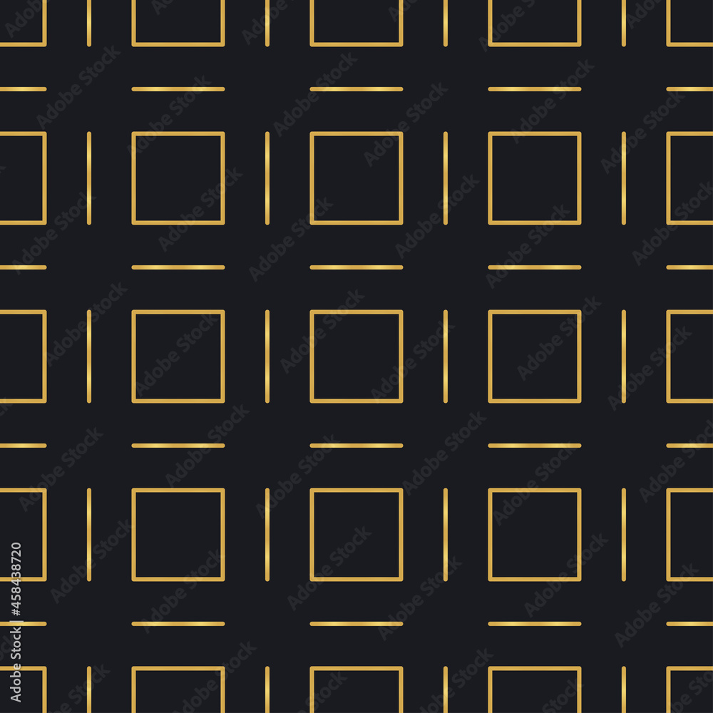 Abstract seamless geometric gold linear pattern for packaging, design ...