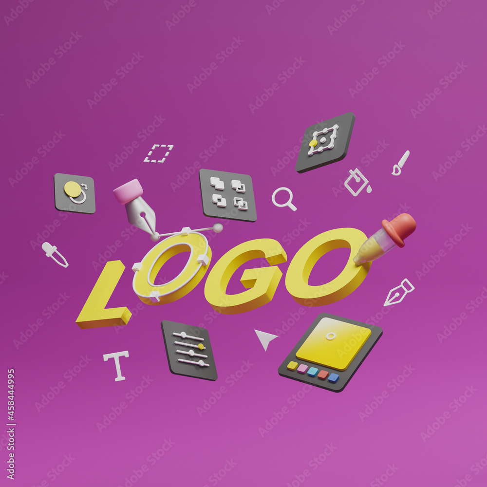 Graphic designer creative creator design logo artwork curve pen tool ...