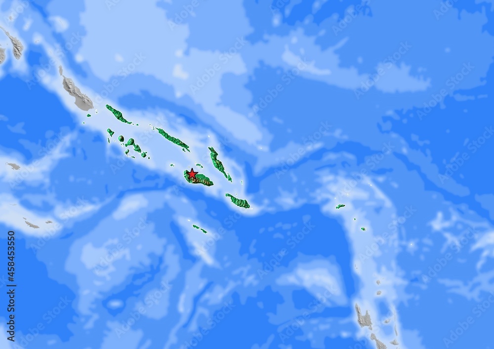 Solomon Islands map, map of Solomon Islands with capital and major ...