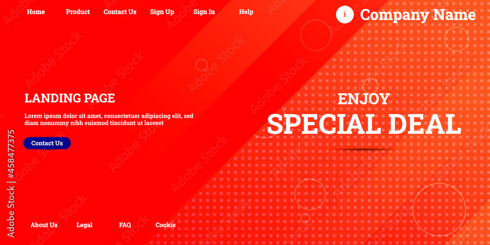 Editable abstract website background with attractive orange gradient ...