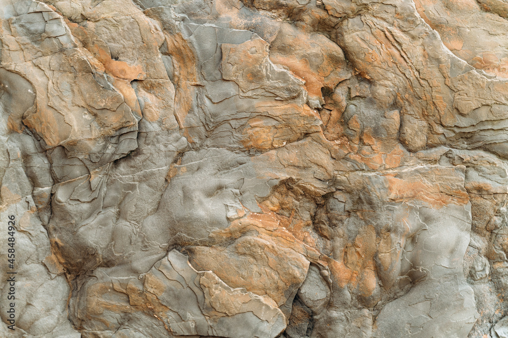 Granular limestone rock surface. Roe stone rock surface. Limestone crag ...