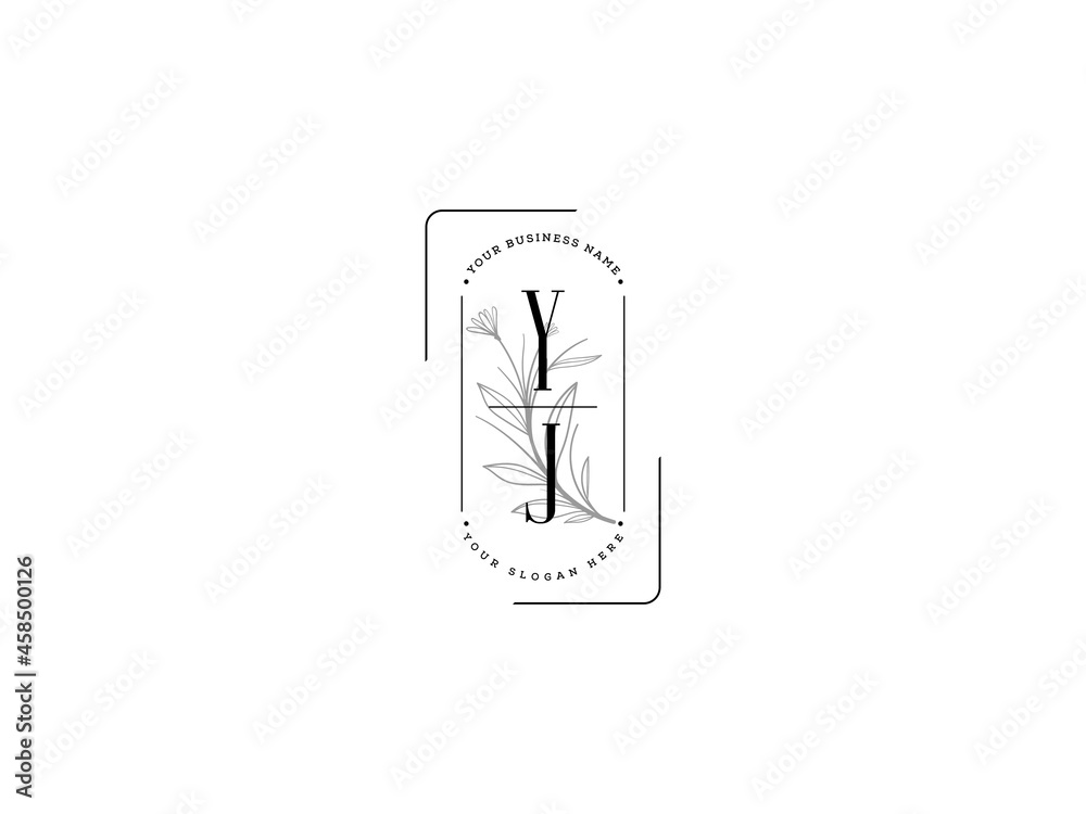 initial letter YJ logo, Letter y j y j logo design vector illustration ...