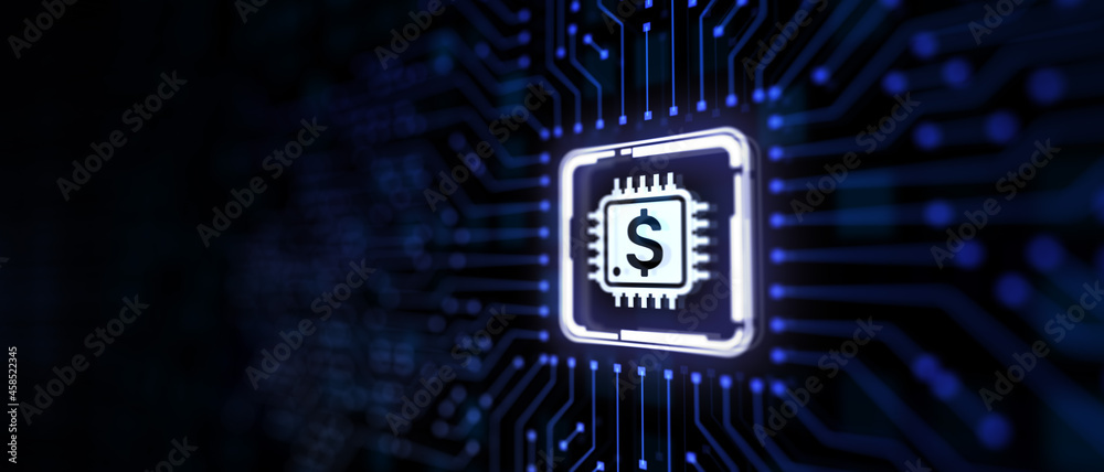 Fintech Financial technology digital money e-payment internet banking ...