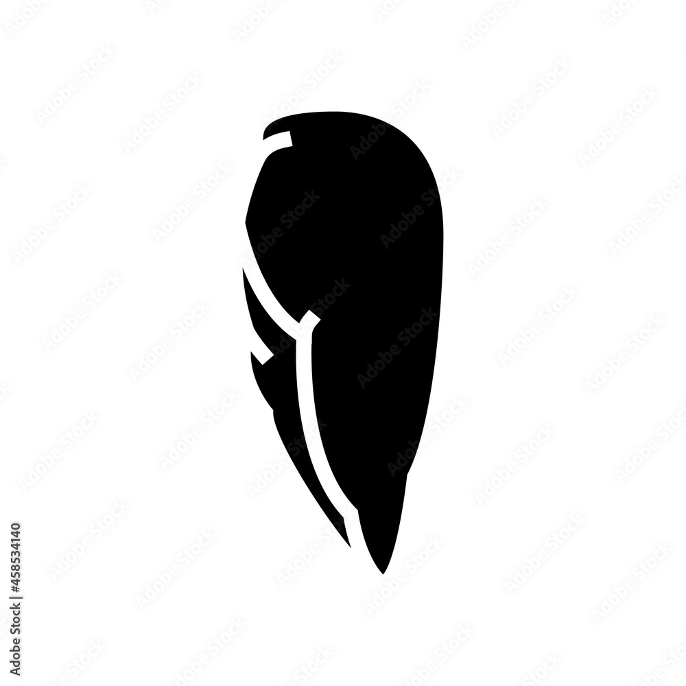 breast boneless skinless chicken glyph icon vector. breast boneless ...
