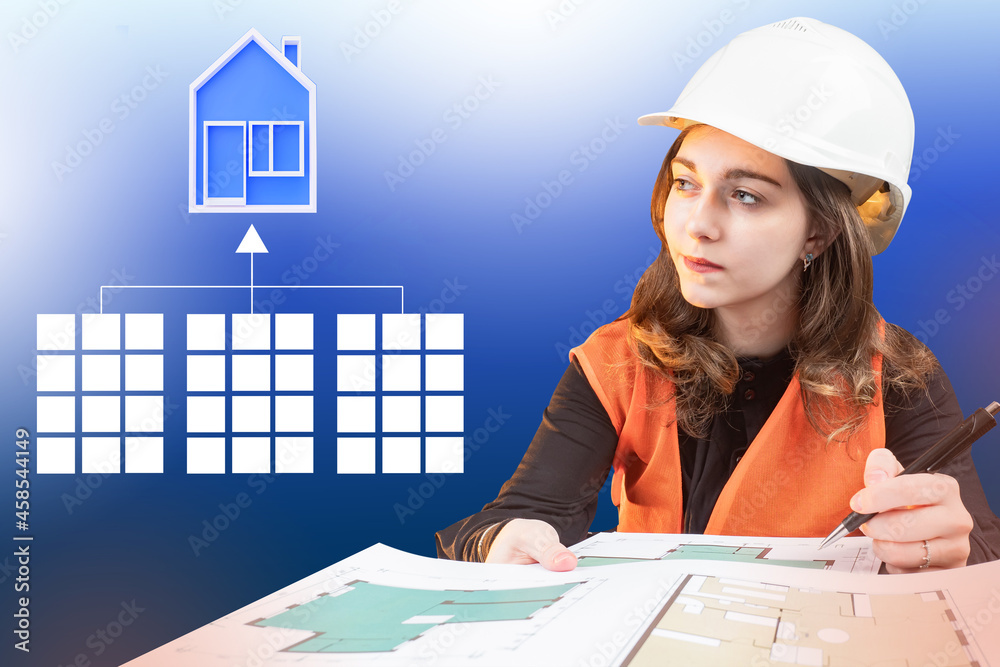 Painting works. Building design. Selection of paint for the facade ...