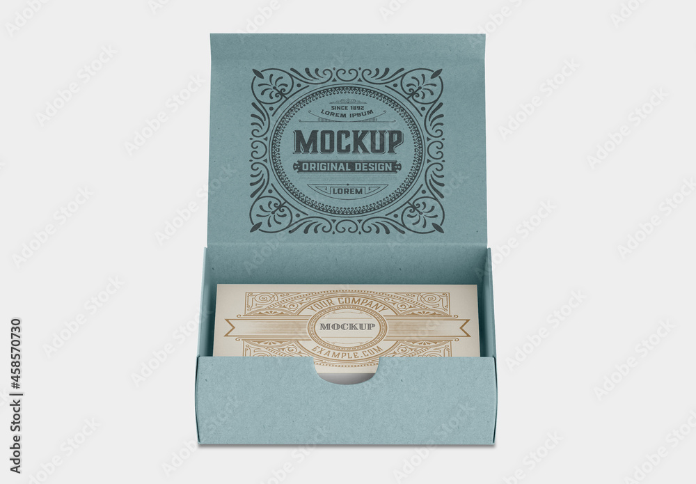 Box Card Mockup Stock Template | Adobe Stock