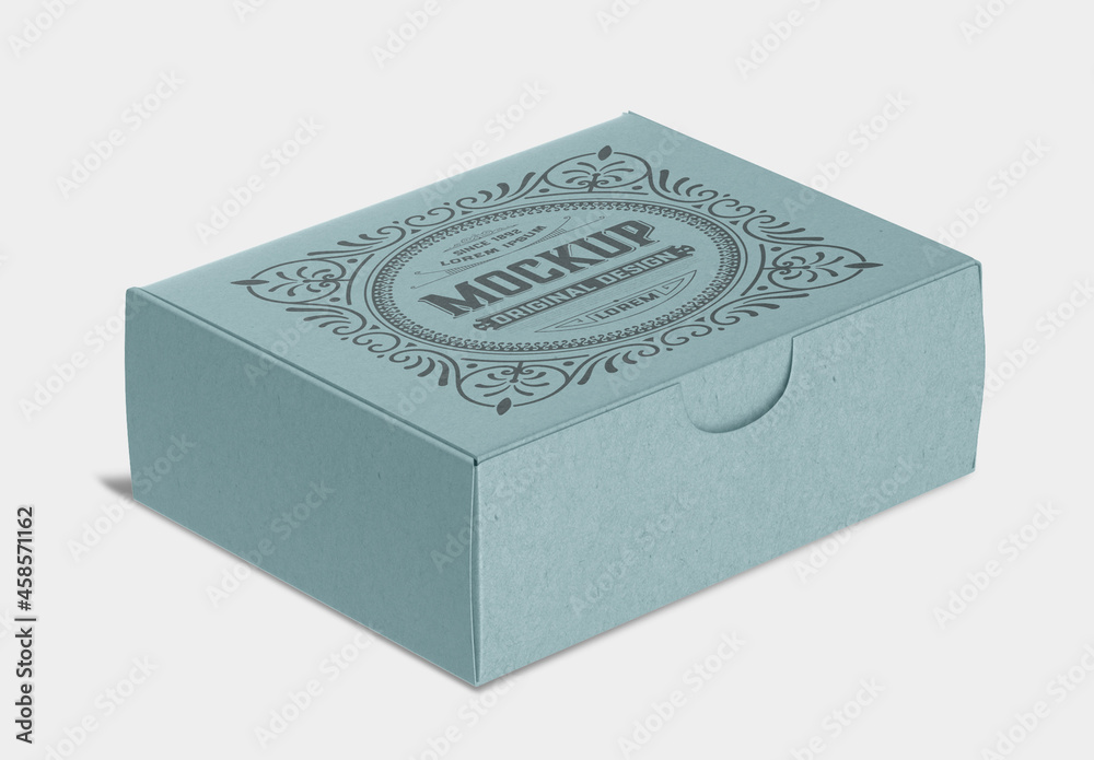 Closed Box Card Mockup Stock Template | Adobe Stock