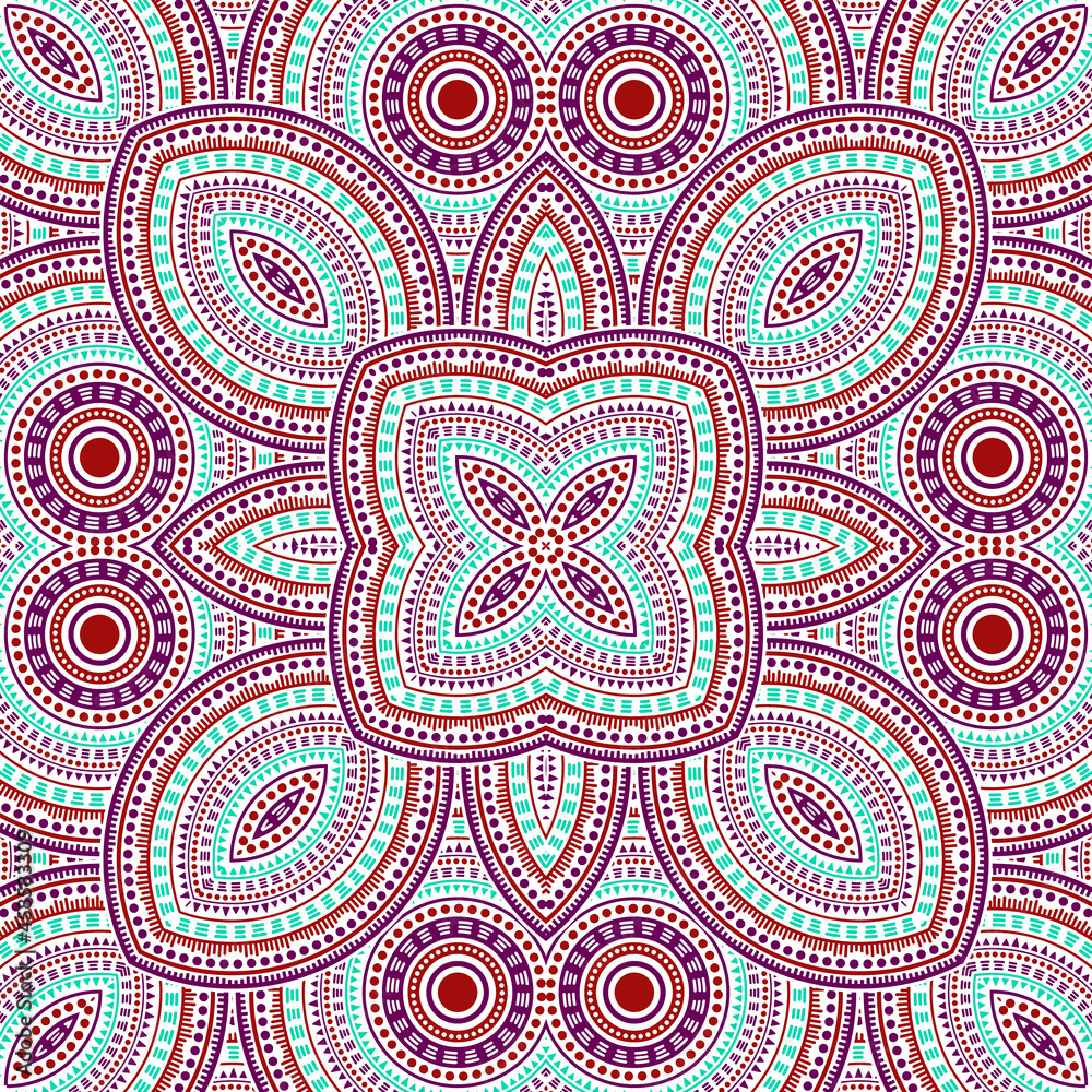 Simple moroccan zellige tile seamless pattern. Ethnic structure vector ...