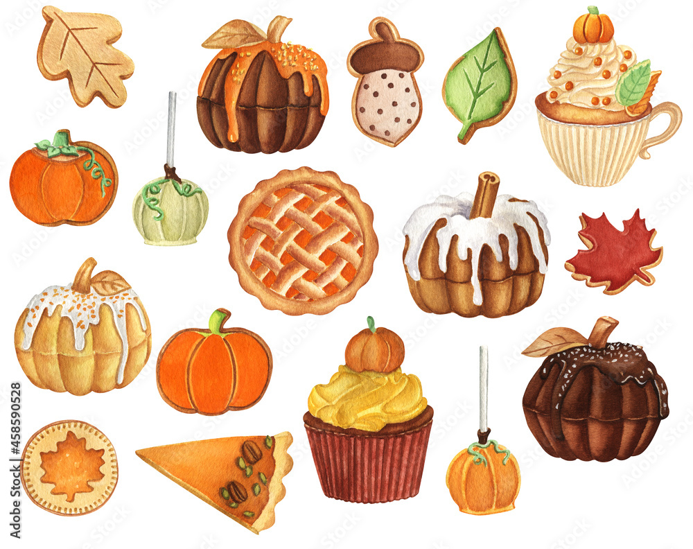 Autumn Cupcake Clipart