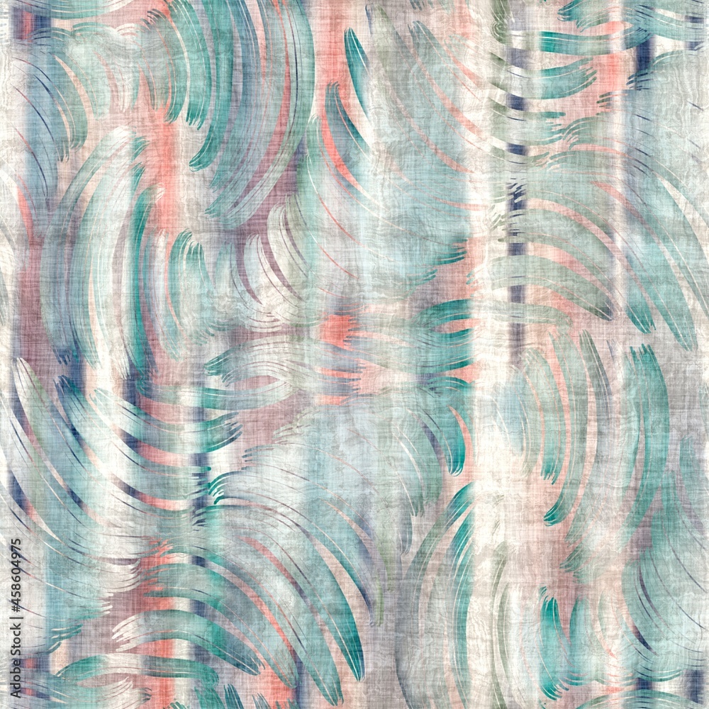 Seamless pastel batik pattern swatch for print with abstract hand drawn ...