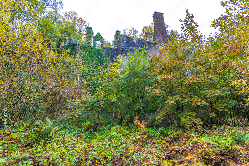 ABANDONED Buchanan Castle ruined country house in Stirlingshire ...