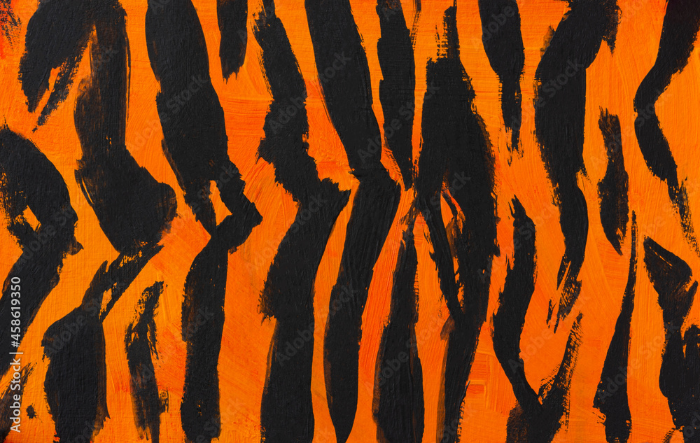 Orange And Black Striped Background