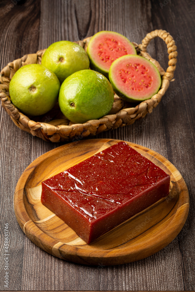 Guava paste, typical sweet made from guava also known as Goiabada ...