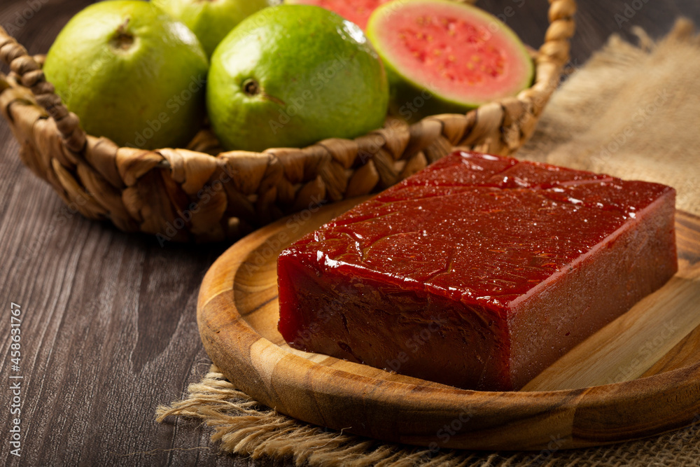 Guava paste, typical sweet made from guava also known as Goiabada ...