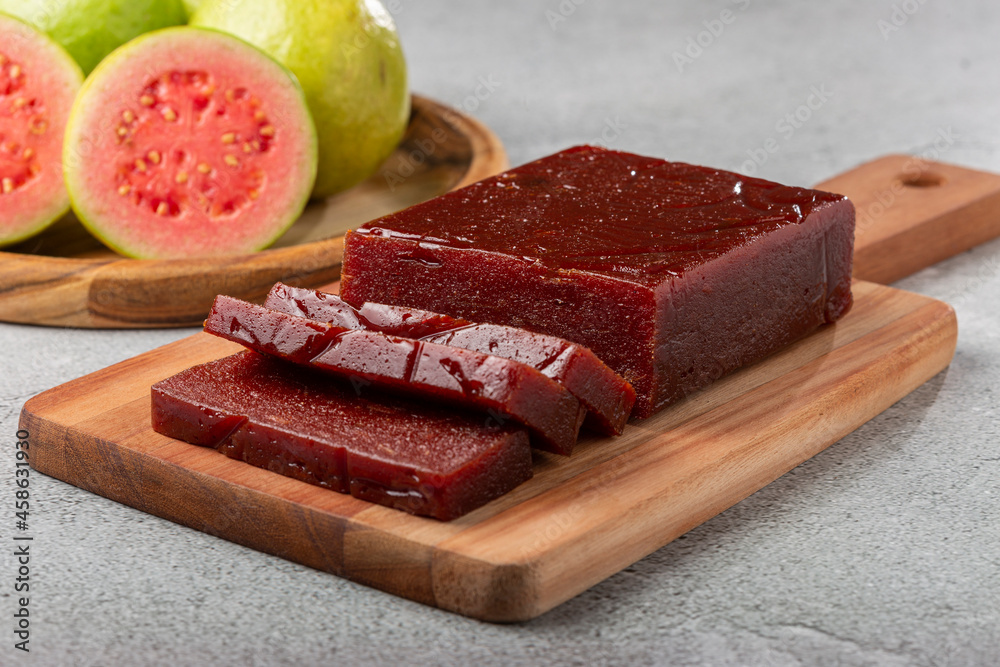 Guava paste, typical sweet made from guava also known as Goiabada ...