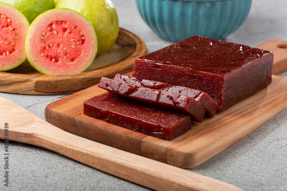 Guava paste, typical sweet made from guava also known as Goiabada ...