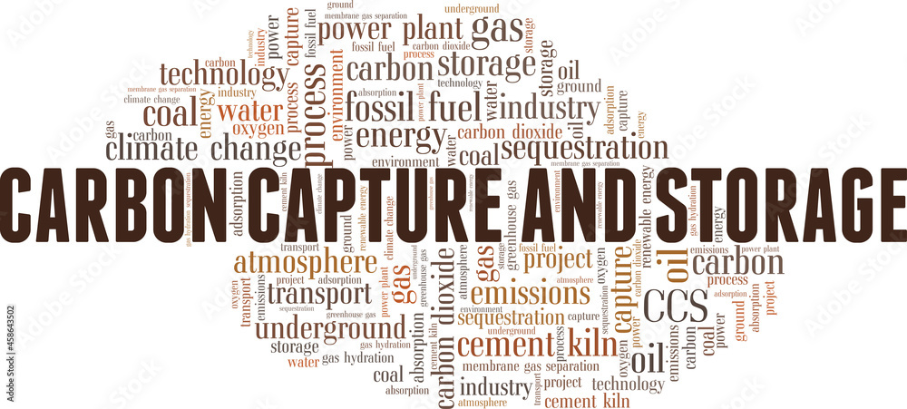 Carbon Capture and Storage - CCS vector illustration word cloud ...