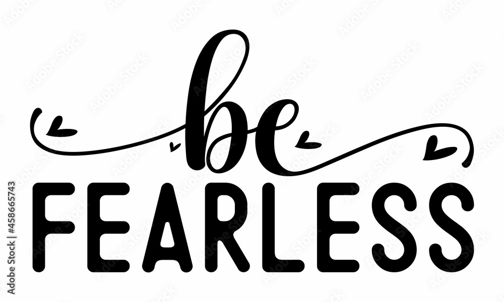 Be fearless, Girly poster design, Feminist template, Typography ...