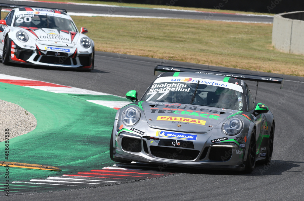 Mugello Circuit, Italy - 2 July 2021 Porsche 911 in action at Mugello ...