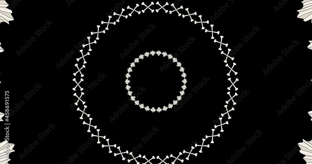 Halloween animated round frames on transparent background. Animation ...