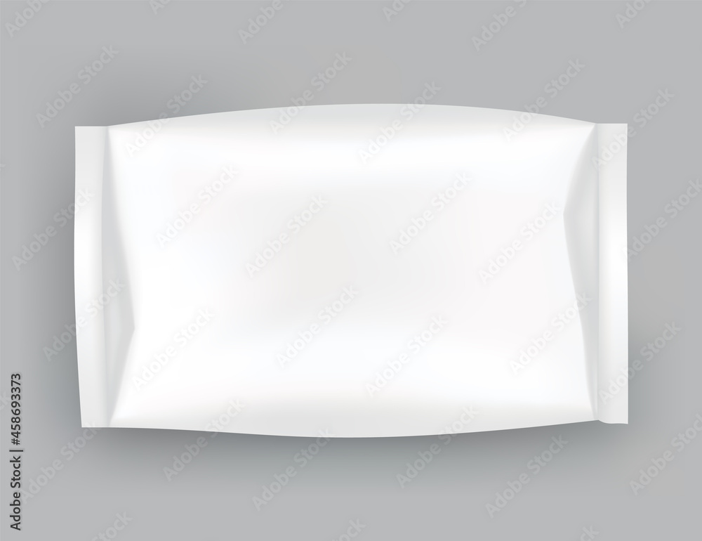 Packaging mockup or pouch template. Realistic glossy blank of doy pack ...