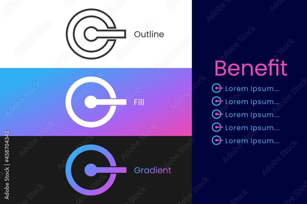 Isolated vector right sign checklist symbol, in various types of ...