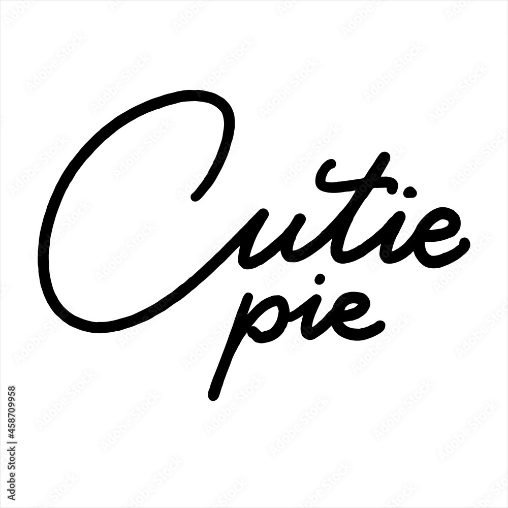 Hand drawn lettering. Ink illustration. Modern brush calligraphy ...